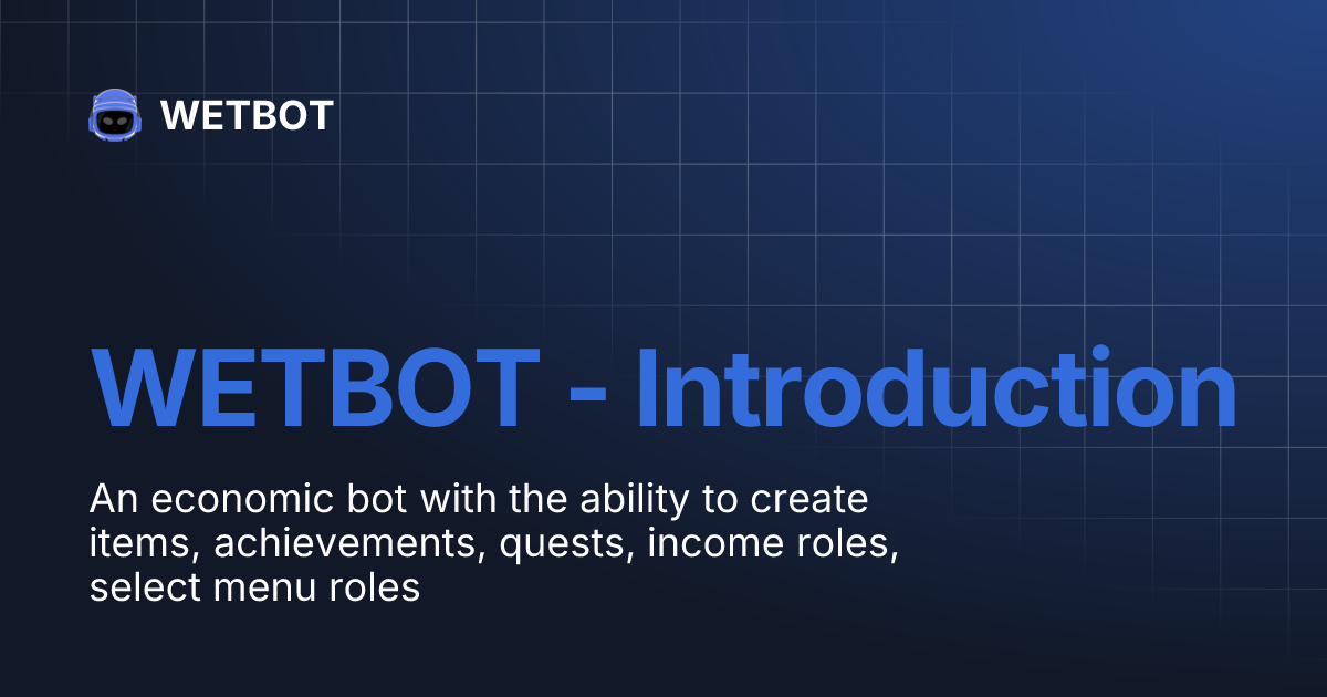 WETBOT - Introduction | WETBOT